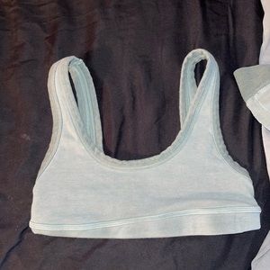SKIMS | Tops | Skims Blue Set Pants And Jacket Xs And Bra Small | Poshmark